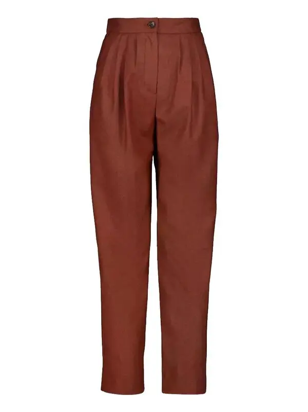 BLAZÉ MILANO Patea Pleated Trousers - Brown