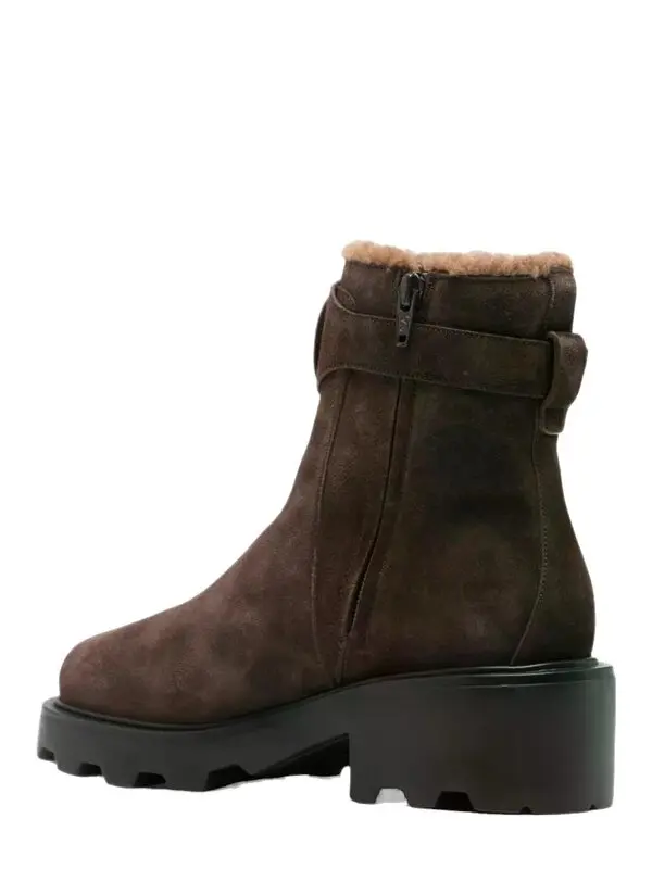 Valentino Garavani Vlogo Signature Leather Boots - Brown