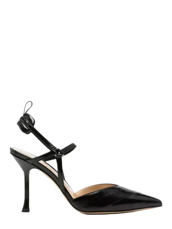 Fendi Pointed-toe Slingback Pumps - Black