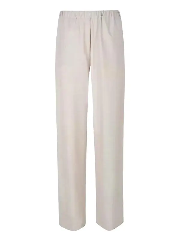 Fabiana Filippi Straight-leg Trousers With Elasticated Waistband - Neutrals