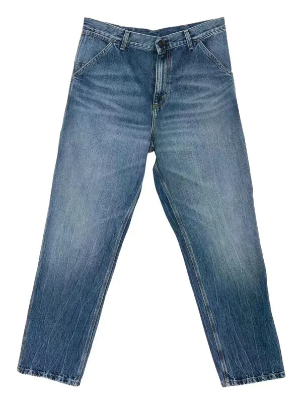 Carhartt Work In Progress Smith Logo-patch Jeans - Blue