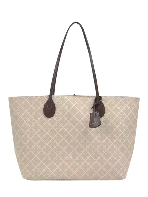 BY MALENE BIRGER Abigail Geometric Pattern Tote Bag - Neutrals