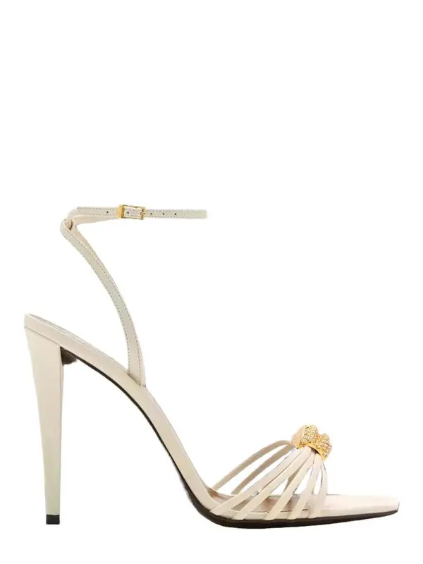 GIUSEPPE ZANOTTI Sunset Crystal-embellished Stiletto Sandals - Neutrals