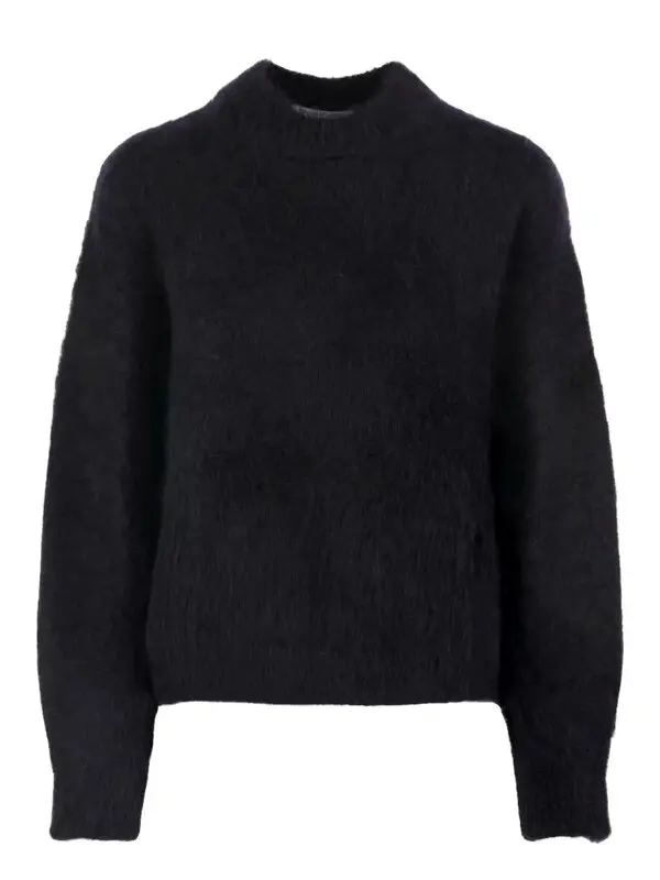 Cecilie Bahnsen Brushed Mohair-blend Sweater - Black