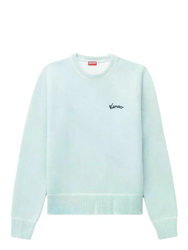 Kenzo Varsity Embroidered Sweater - Blue