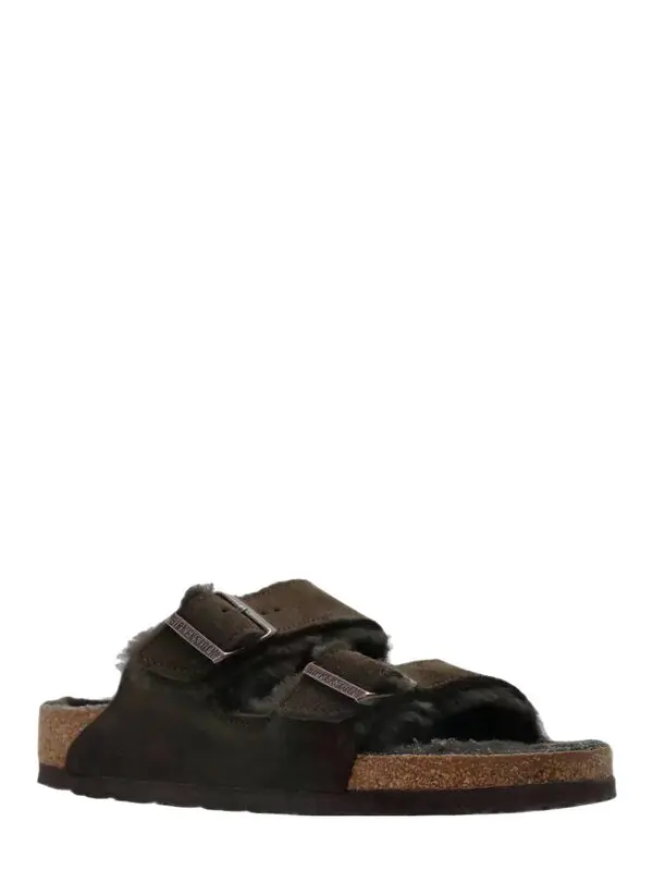 BIRKENSTOCK Arizona Shearling Lined Sandals - Brown