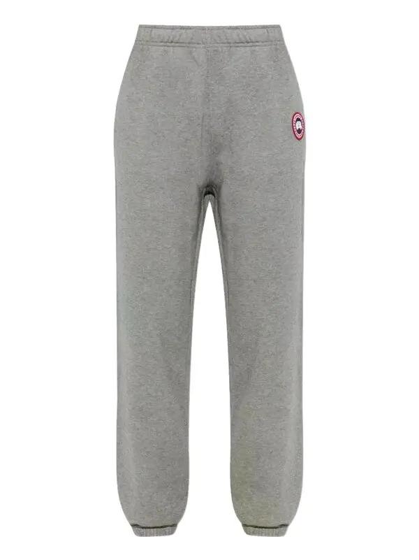Canada Goose Logo-patch Heathered Track Pants - Grey