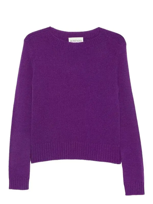 Eric Bompard Crew Neck Sweater - Purple