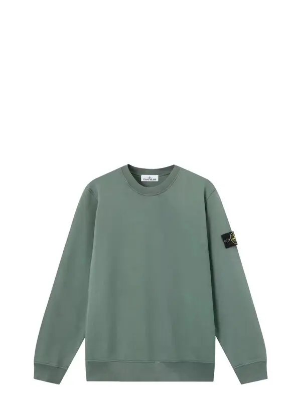 Stone Island Logo-patch Sweatshirt - Green