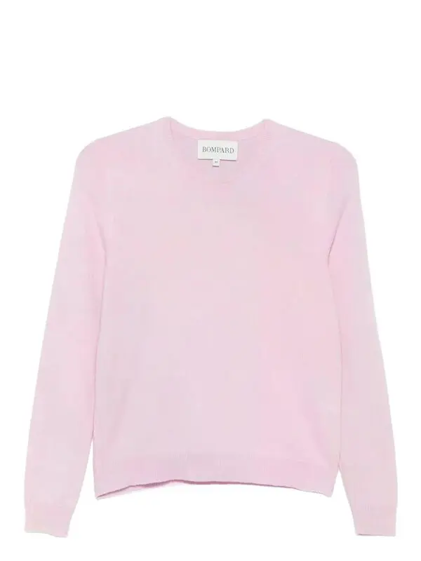 Eric Bompard Crew Neck Long Sleeve Sweater - Pink