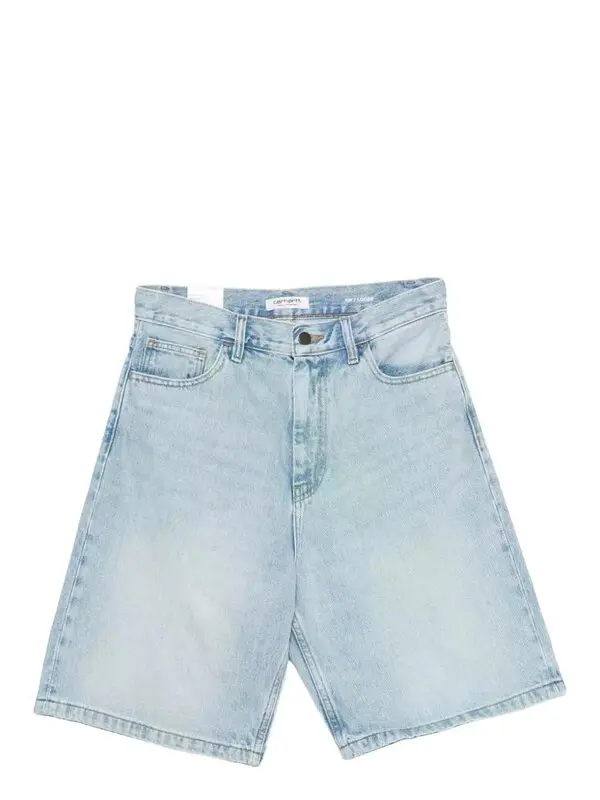 Carhartt Work In Progress Brandon Bleached Denim Shorts - Blue