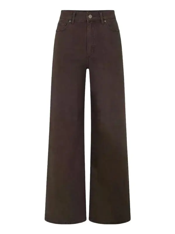 Paige Wide-leg Jeans - Brown