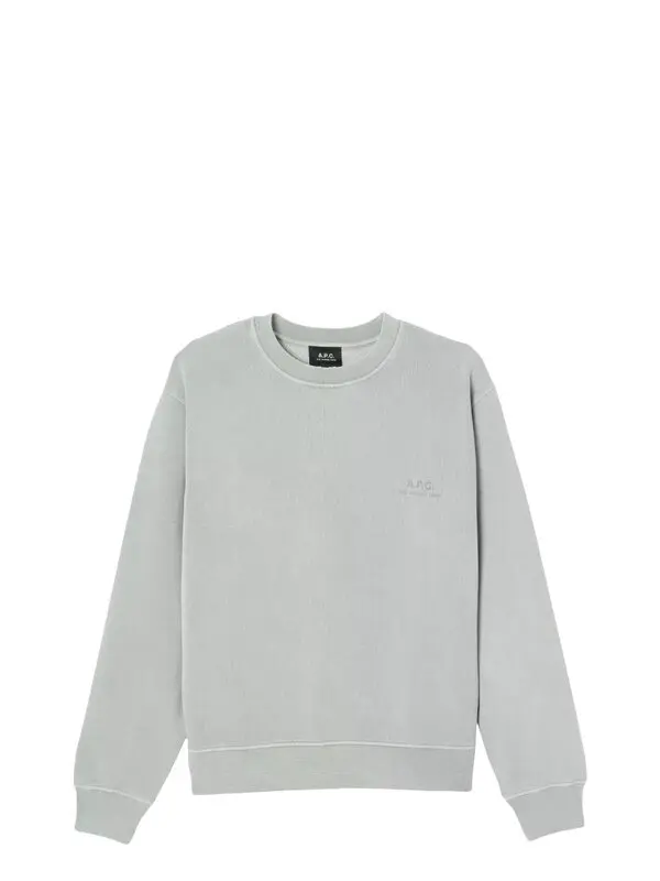 A.p.c. Logo-print Sweatshirt - Green