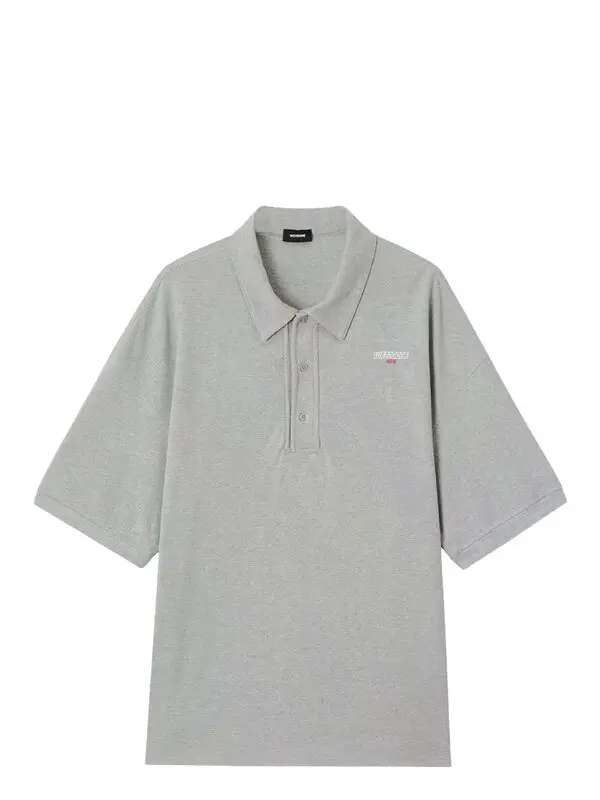 We11Done Logo-embroidered Polo Shirt - Grey