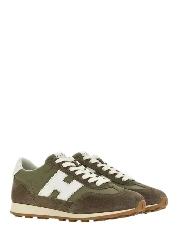 Hogan Athletic Sneakers With Vintage Outsole And Mini Wedge - Green