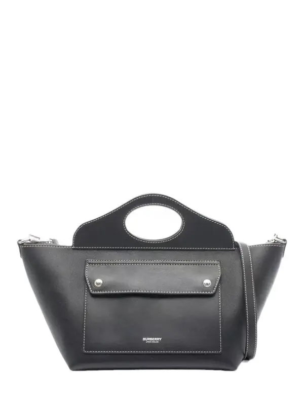 Burberry Soft Pocket Two-way Handbag - Black