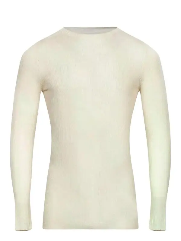 Rick Owens Ribbed-knit Long-sleeve T-shirt - Neutrals
