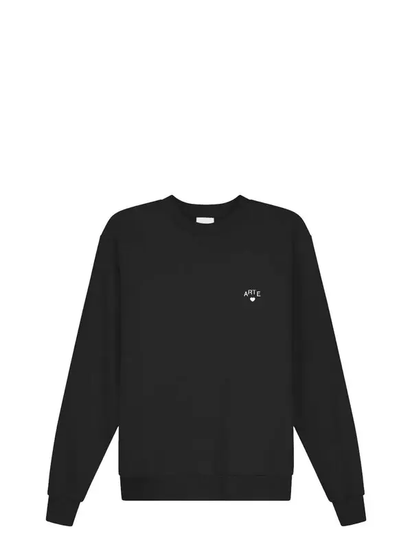 ARTE ANTWERP Logo-embroidered Sweatshirt - Black