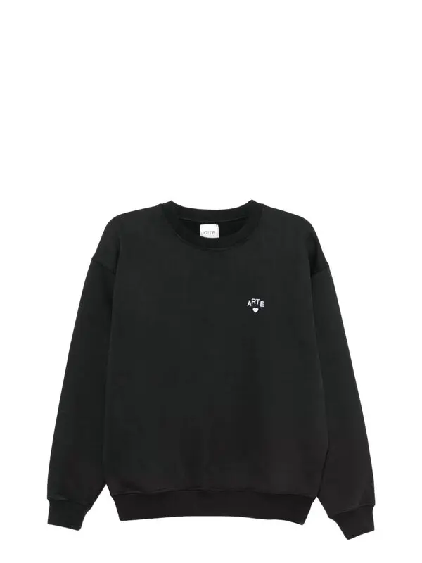 ARTE ANTWERP Logo-embroidered Sweatshirt - Black