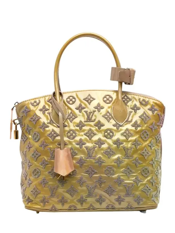 LOUIS VUITTON 2011 Monogram Fascination Lockit Handbag - Gold