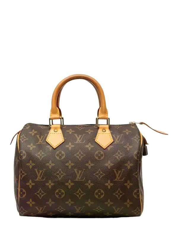 LOUIS VUITTON Monogram Canvas Speedy 25 Boston Bag - Brown