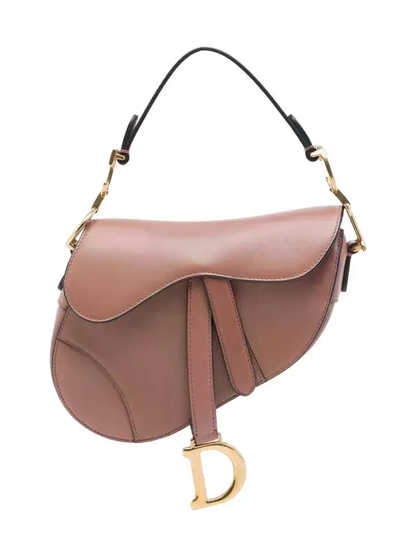 Dior Smooth Calfskin Saddle Bag Satchel - Brown