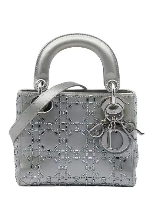 Dior Mini Lady Satchel - Grey