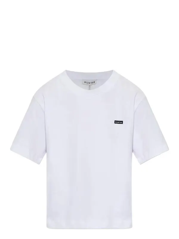 Munthe Bellamy Logo Patch T-shirt - White