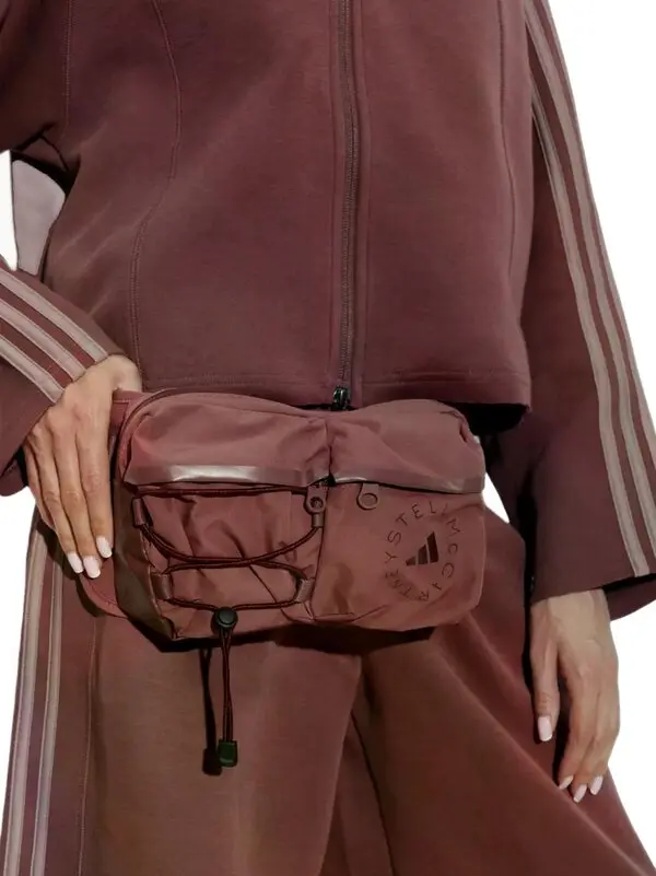 Adidas By Stella McCartney Logo-print Bungee-cord Belt Bag - Red