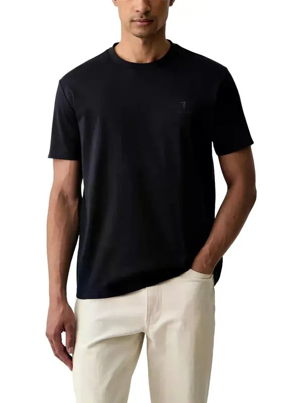 TRUSSARDI Logo-print Short-sleeve T-shirt - Blue