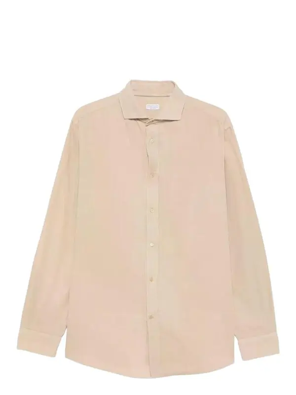Brunello Cucinelli Corduroy Long-sleeve Shirt - Neutrals