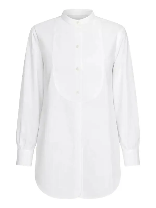 THE ROW Evette Bib-front Shirt - White