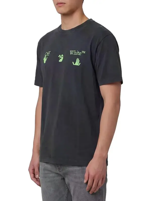 Off-White Bacco Arrow Graphic-print T-shirt - Black