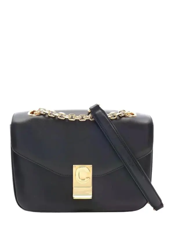 Celine 2010s Medium C Shoulder Bag - Black