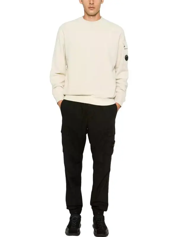 C.P. COMPANY Lens-detail Sleeve-pocket Sweatshirt - Neutrals