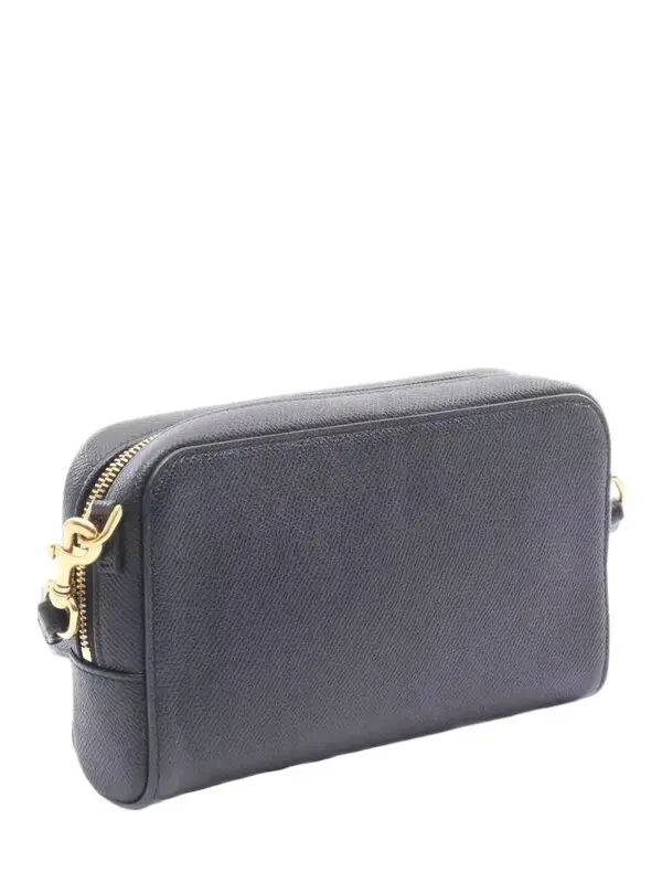 Dior 2010s Caro Double Pouch Shoulder Bag - Black