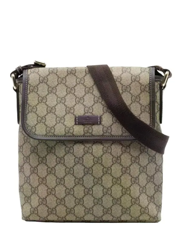 Gucci Gg Supreme Monogram Crossbody Bag - Neutrals