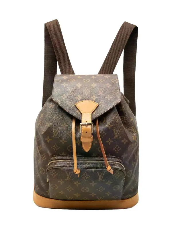 LOUIS VUITTON Monogram Montsouris Gm Backpack - Brown