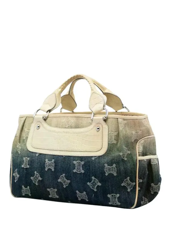 Celine Macadam Denim Ombre Boogie Handbag - Blue