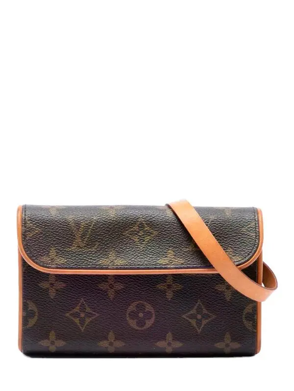 LOUIS VUITTON Monogram Canvas Pochette Florentine Belt Bag - Brown