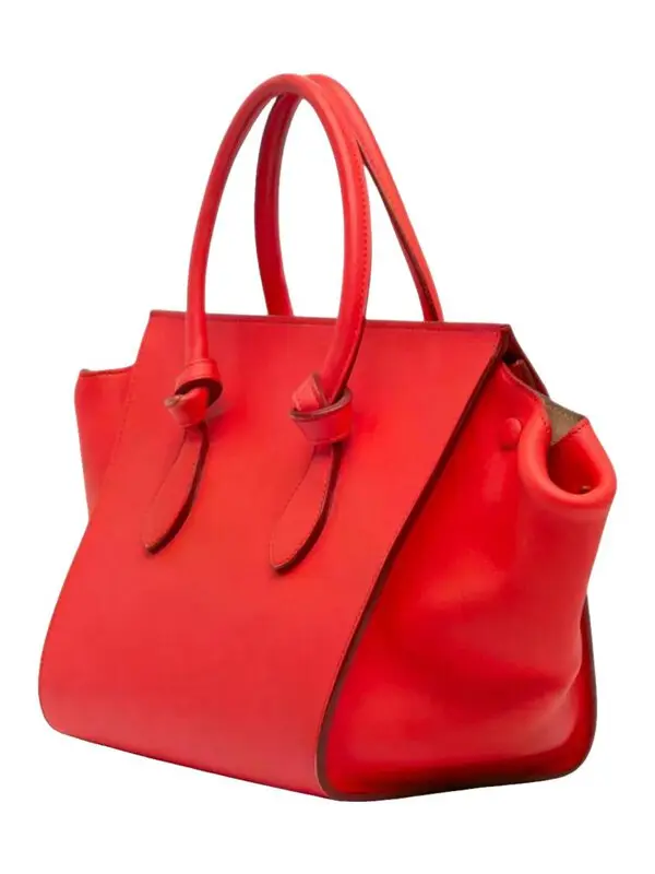 Celine Small Smooth Calfskin Tie Knot Handbag - Red