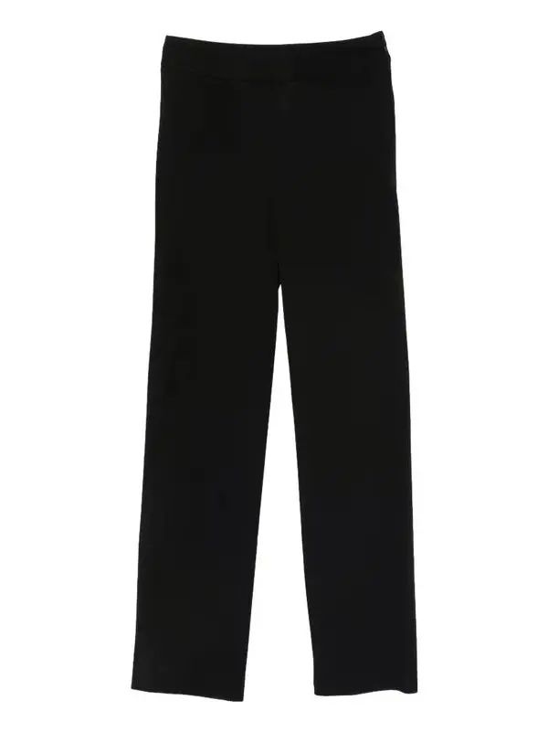 Dolce & Gabbana Mid-rise Straight Leg Trousers - Black