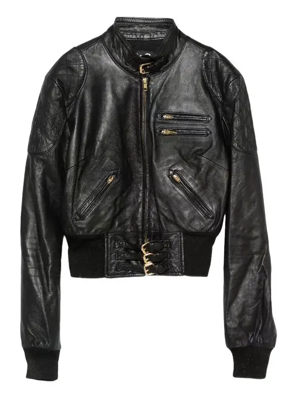 Dolce & Gabbana Leather Quilted Jacket - Black