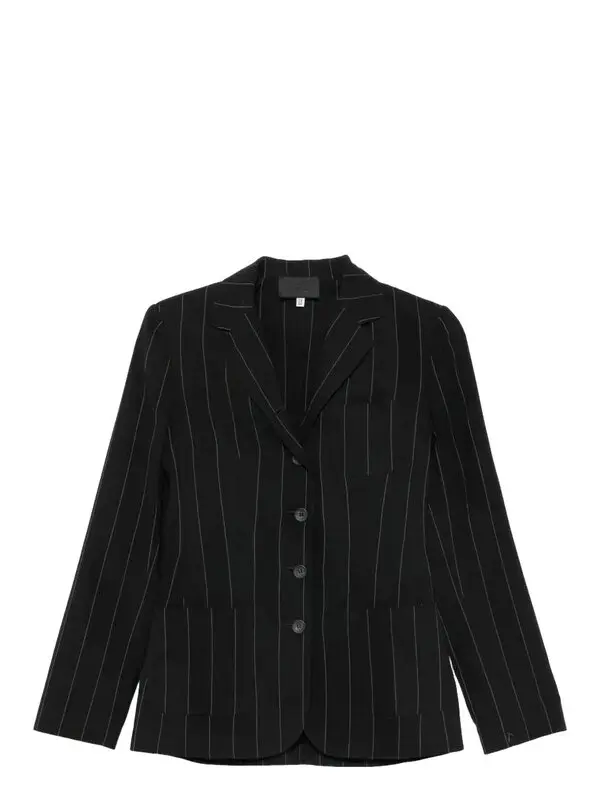Dolce & Gabbana 2000s Pinstripe-pattern Jacket - Black