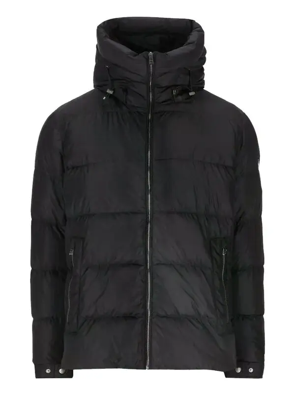 Herno Quilted Hooded Jacket - Black