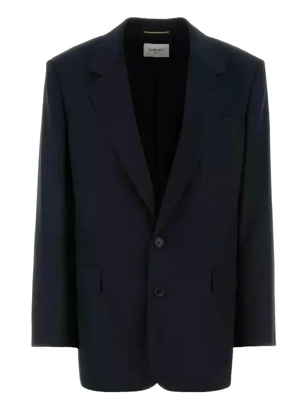 Saint Laurent Single-breasted Blazer - Blue