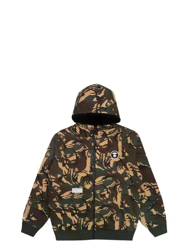 AAPE BY *A BATHING APE Camo Reversible Zip-up Hoodie - Brown