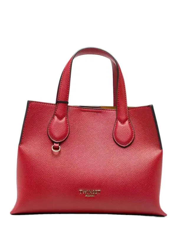 TWINSET Logo Detail Tote Bag - Red