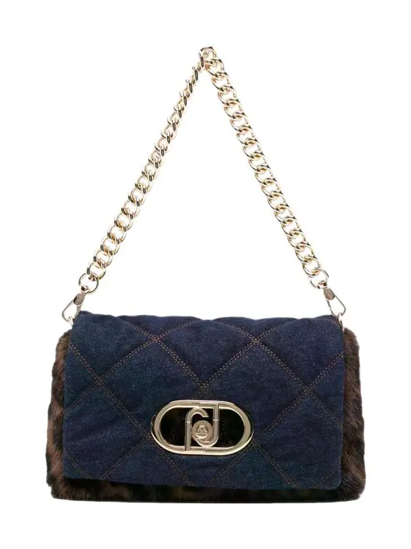 Liu Jo Faux-fur Shoulder Bag - Blue