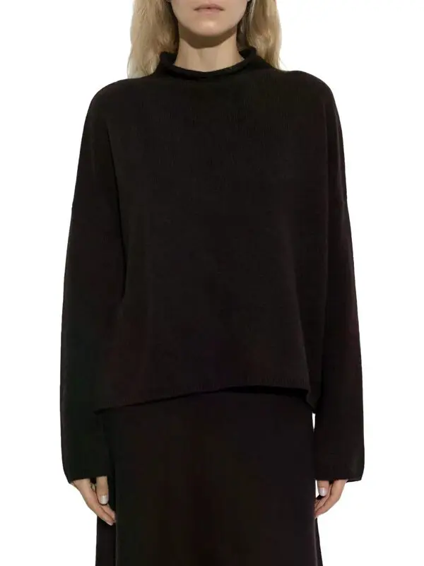 LISA YANG Sandy Roll-neck Sweater - Brown